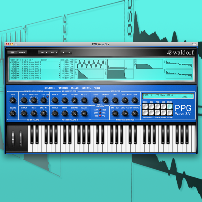 Waldorf PPG Wave 3.0 合成器 plugin (序號下載版)
