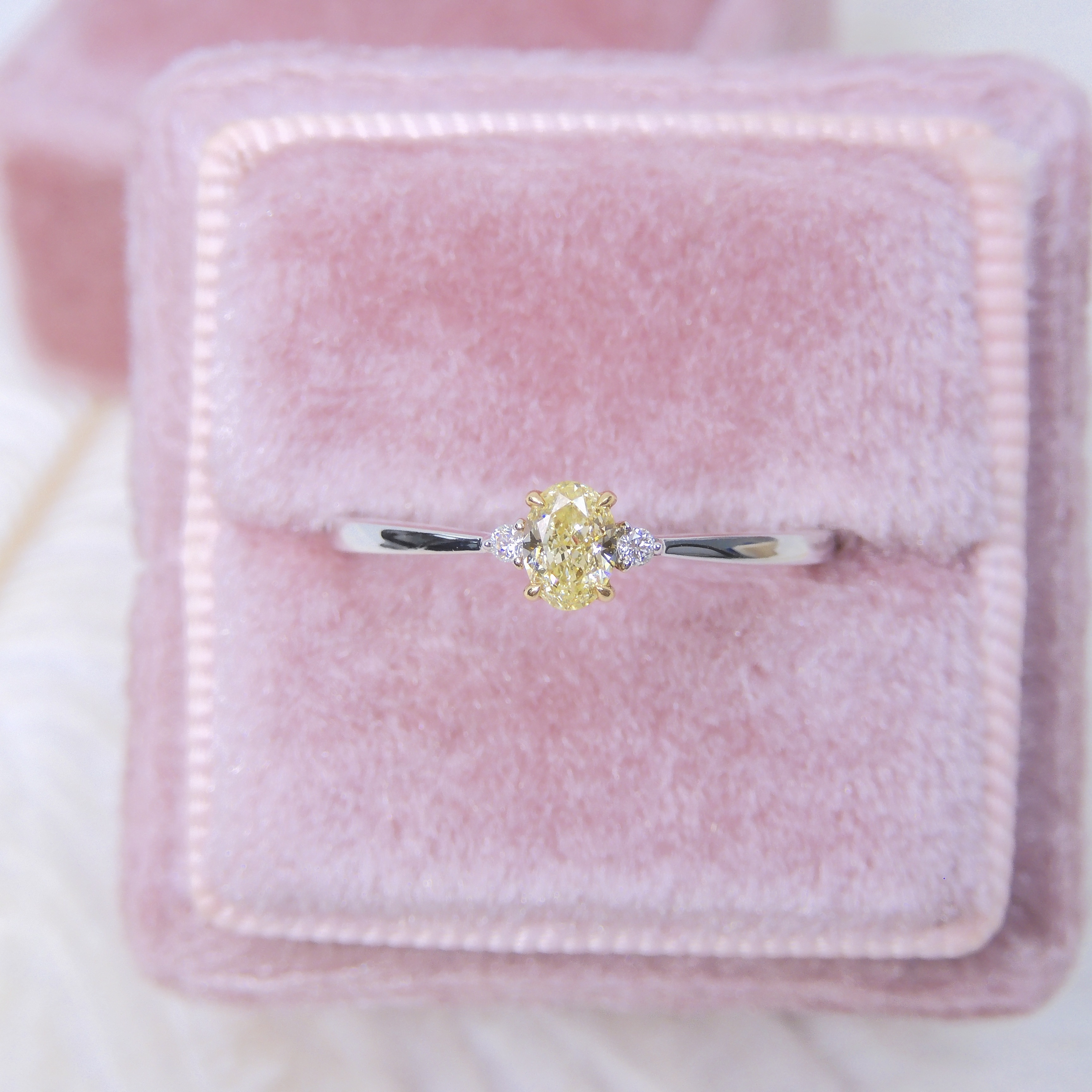 Aloha Jewellery |18K金 0.25ct 黃鑽戒指