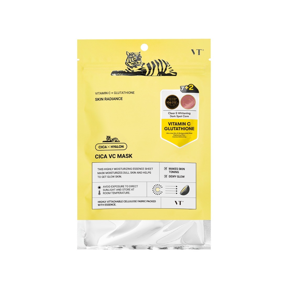 [均勻膚色] VT Cica VC Mask 1包9片