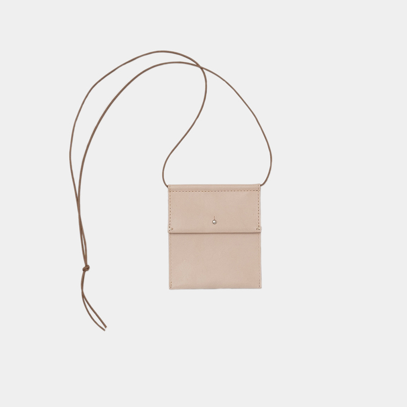 Still By Hand Square Leather Pouch Nume