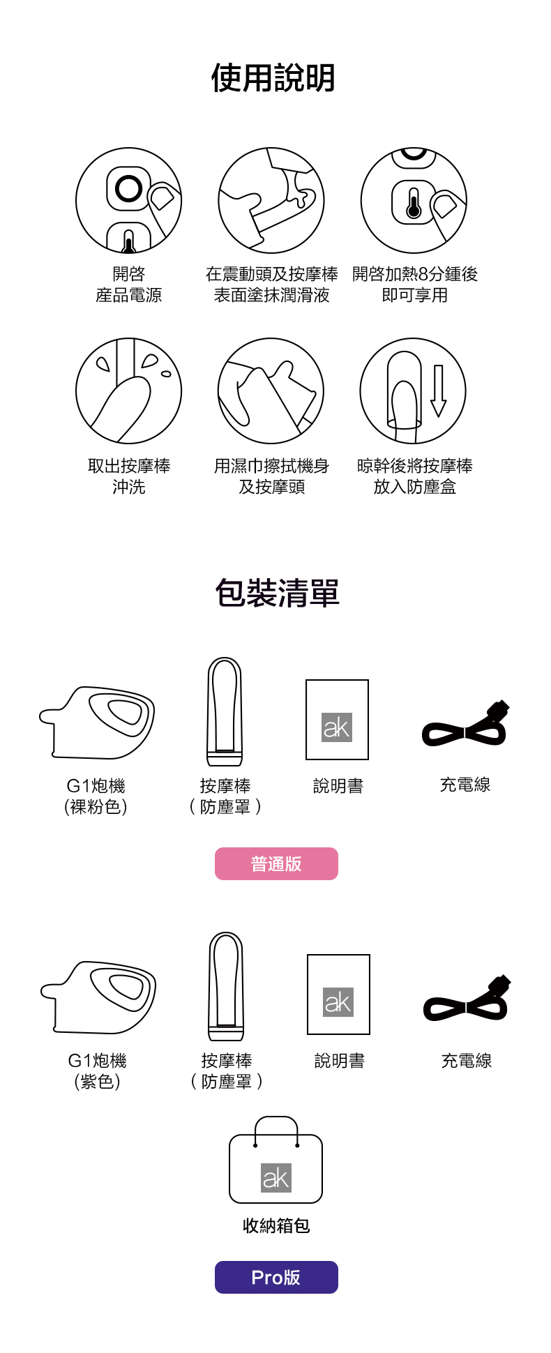 ak SUPER 【色界】ak G1 Pro 全自動內縮式擬真抽插炮機 紫色 - PChome 24h購物