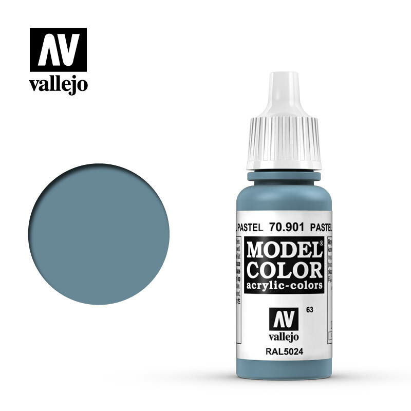Acrylicos Vallejo 70.901 模型漆063 粉彩藍 17ml