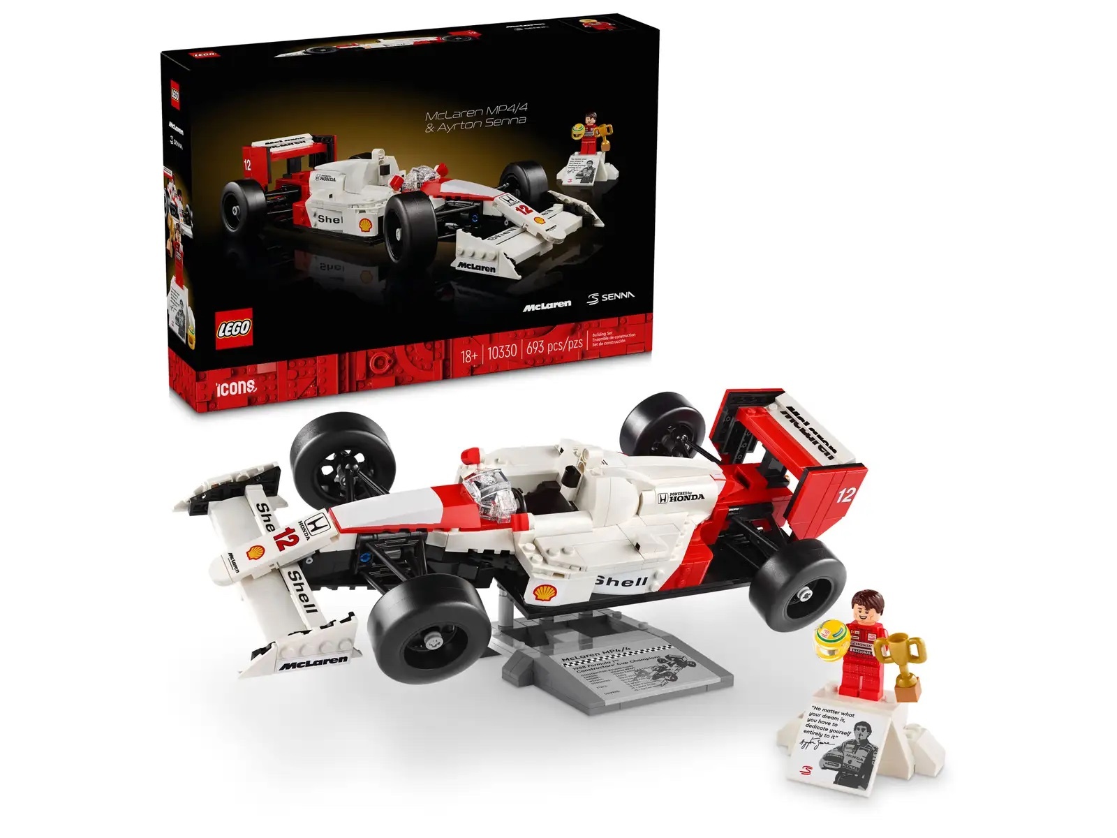 LEGO® Icons |10330 - McLaren MP4/4&艾爾頓·冼拿| 飛米樂高積木專賣店
