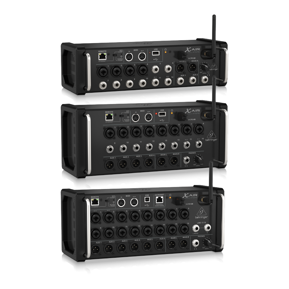 Behringer / XR系列 便攜式/機架式 數位混音器(XR12/XR16/XR18)