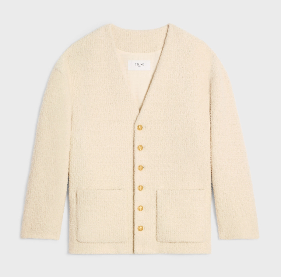Celine cardigan in cashmere bouclette