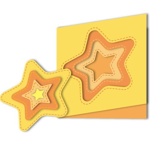 micia 車縫線星星刀模組 LD-700-009