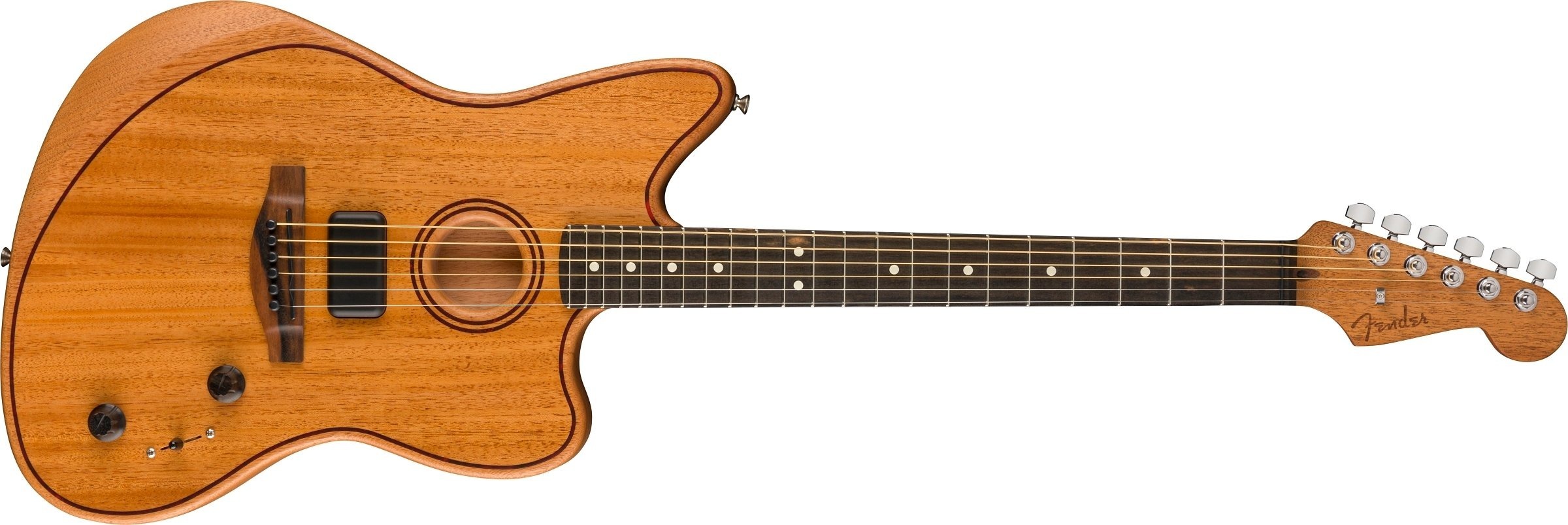 Fender Acoustasonic Jazzmaster All-Mahogany 電木吉他 原木色