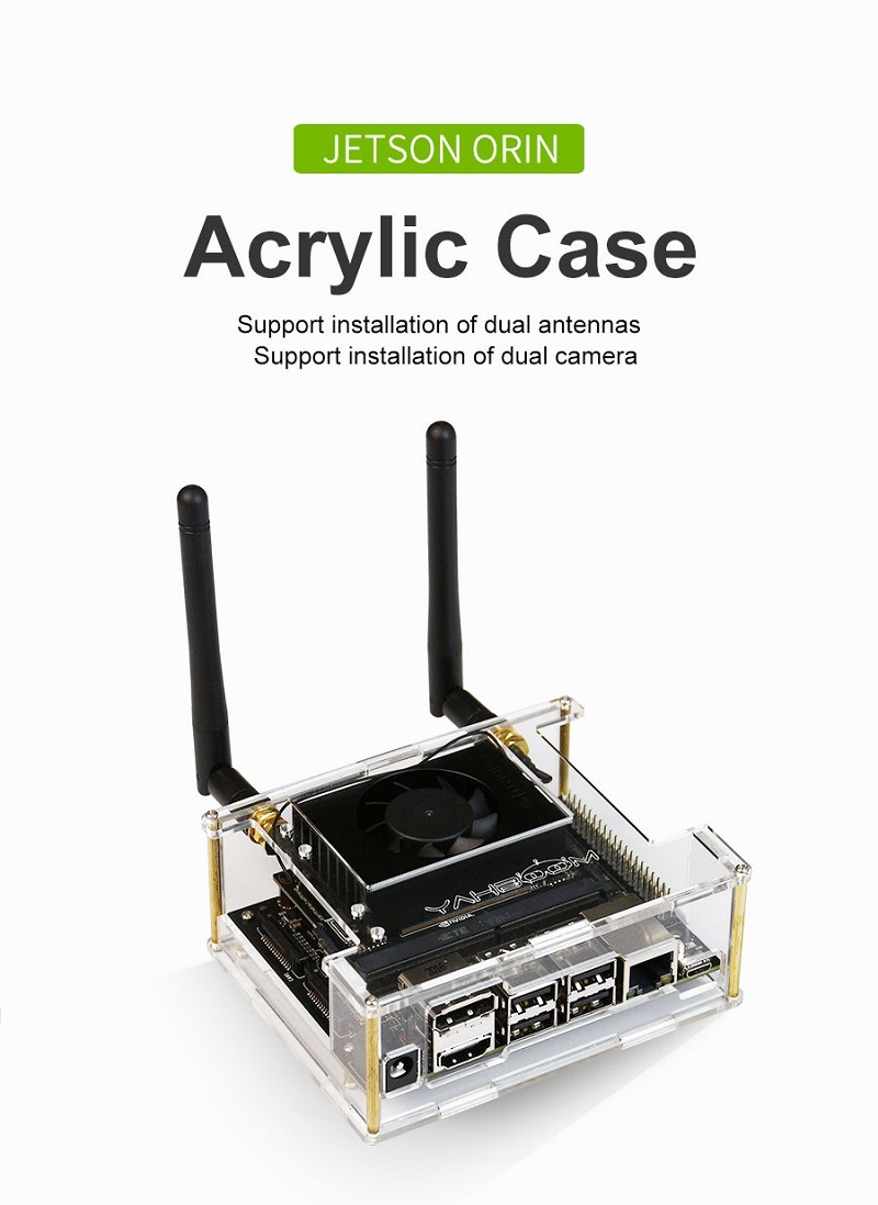 Jetson Orin Nano/Orin NX/Xavier 壓克力外殼