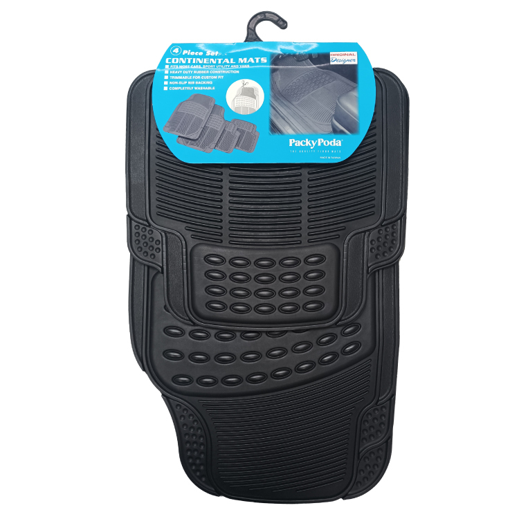 Packy Poda 4件裝前座地膠 7904 黑色