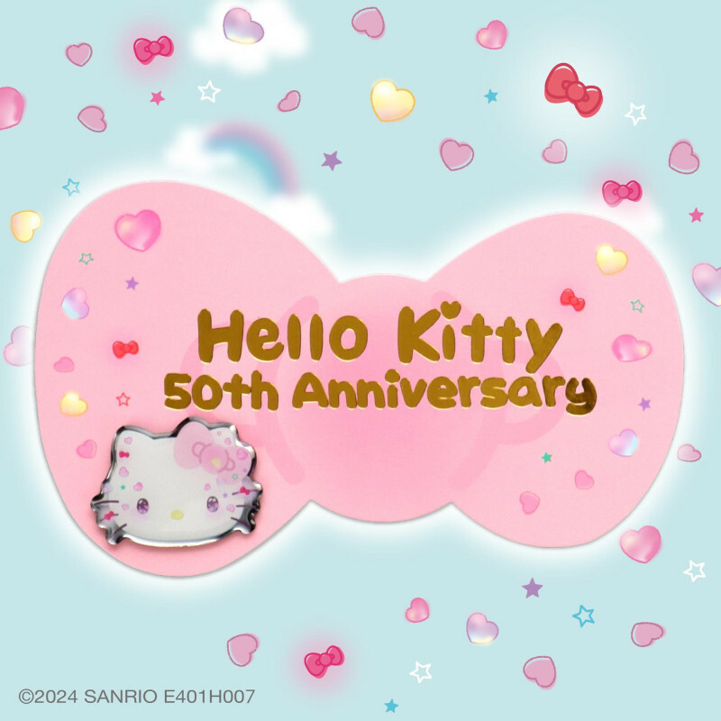 Sanrio Hello Kitty 50th Anniversary Pin (現貨)