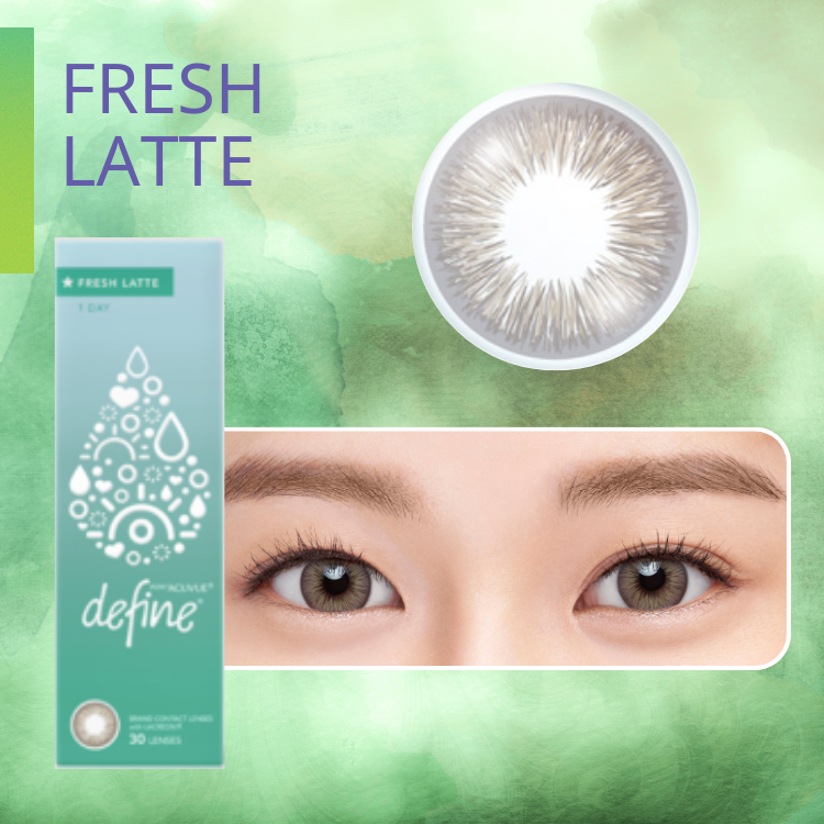 【1Day】Acuvue Define Fresh Latte 榛果拿鐵 | 每日即棄 1盒30片
