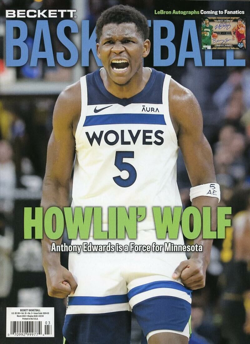 NBA Beckett Plus #378 - MARCH - 2024 , 三月號 籃球 卡書