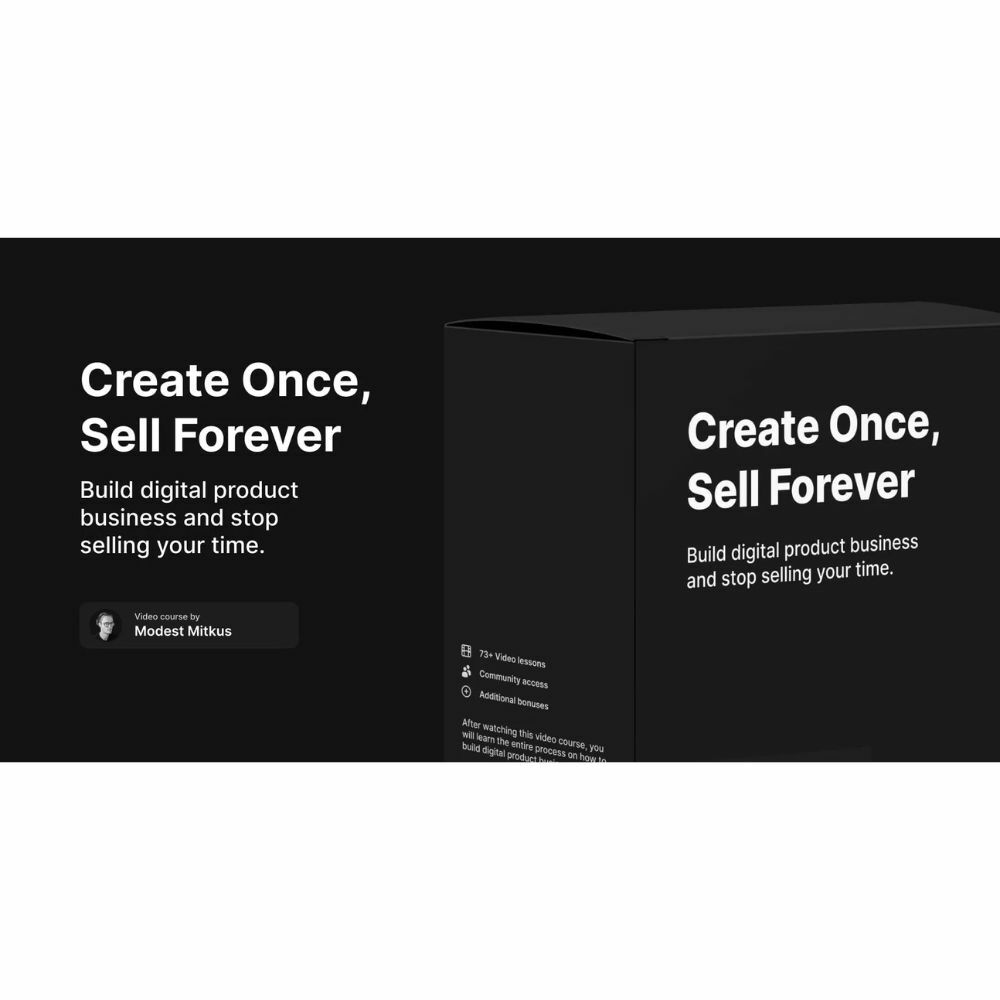 Create Once, Sell Forever by Modest Mitkus