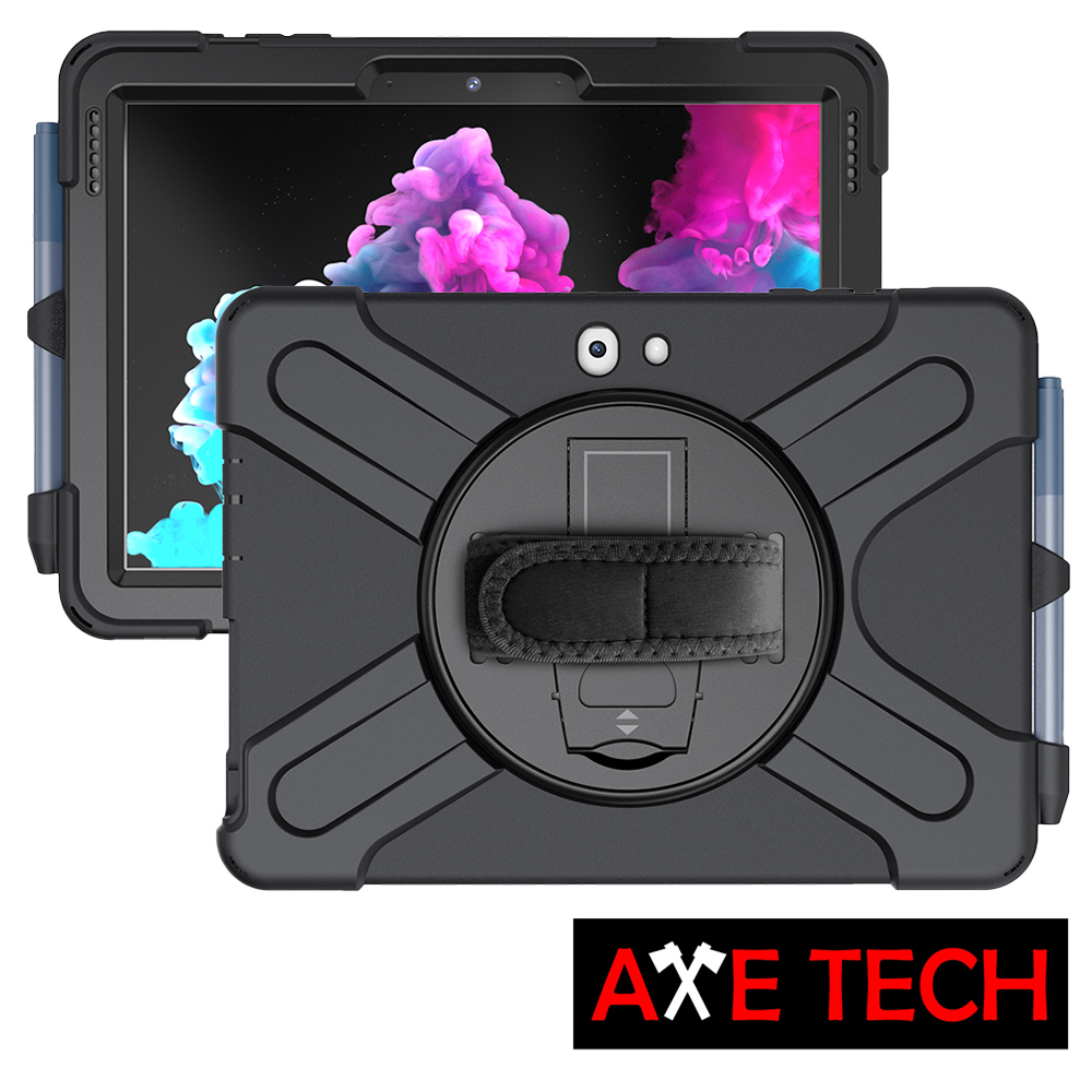 AXE TECH Surface Go 3/2/1 強固型軍規防摔殼 - 黑色