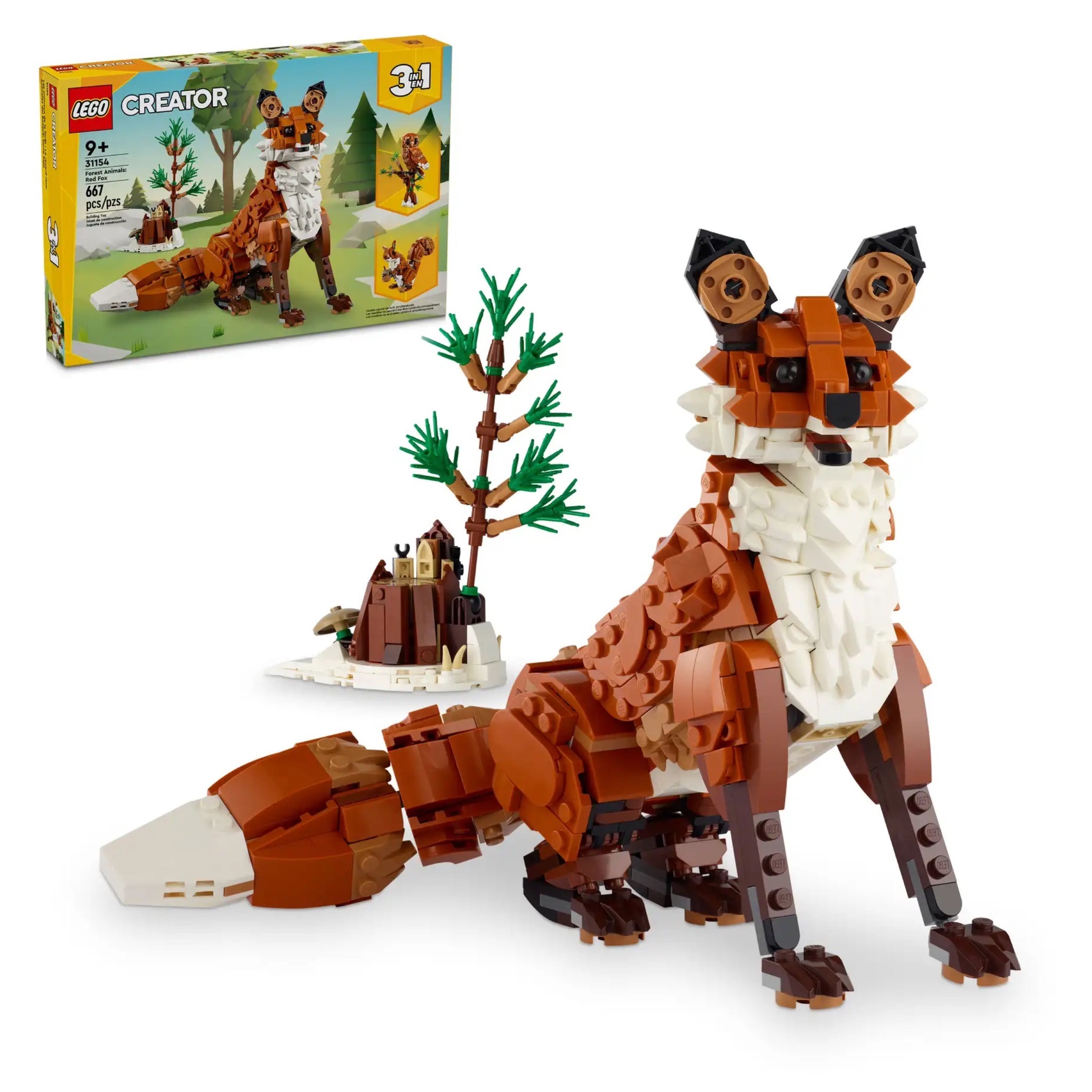 LEGO 31154 森林動物 紅狐狸 樂高® Creator 3in1系列