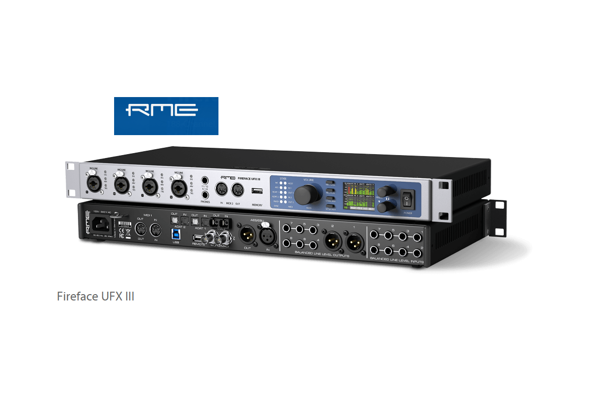 RME Fireface UFX III 24-Bit/192kHz USB 3 Audio Interfac