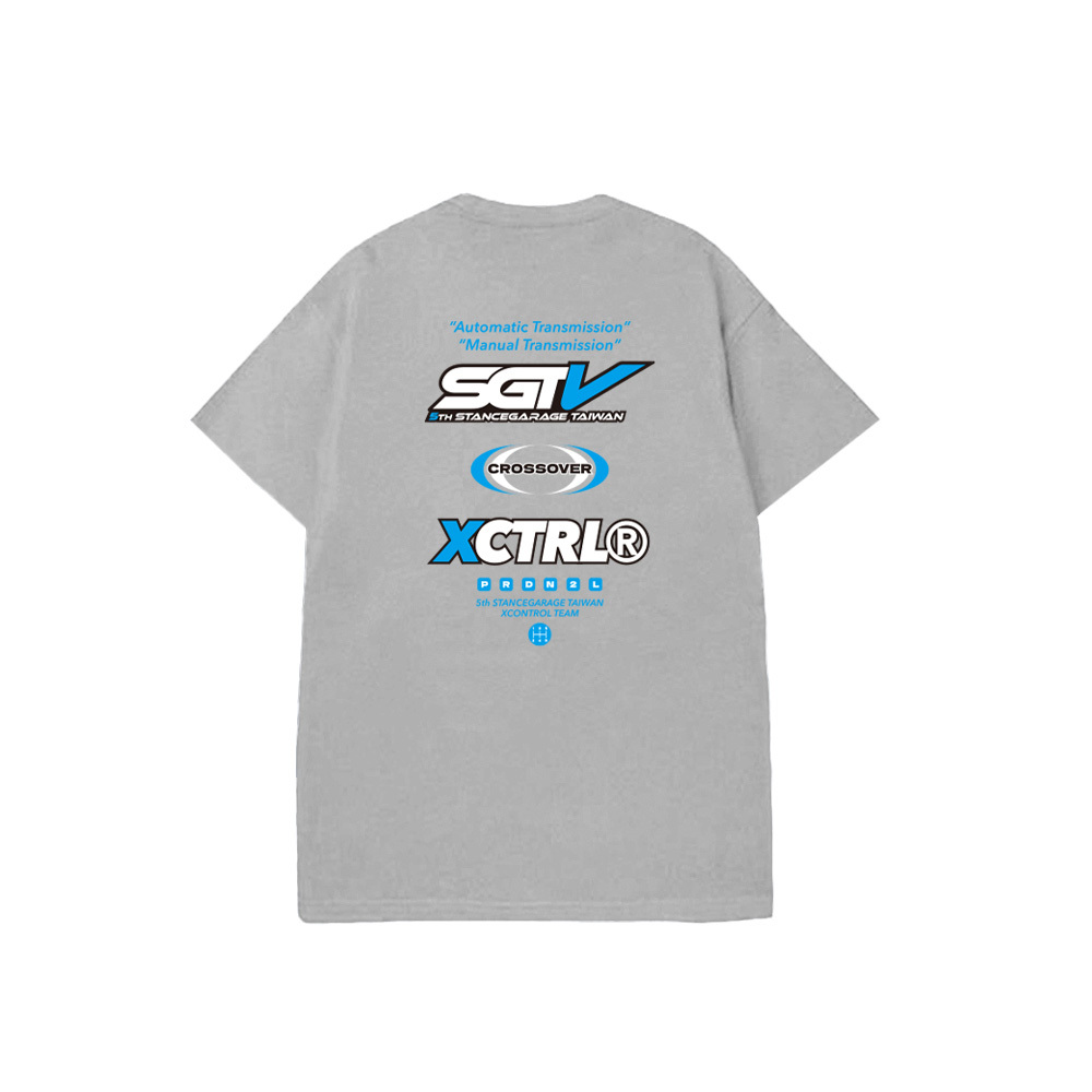 XCTRL x SGT5手排自排檔位聯名短T-灰