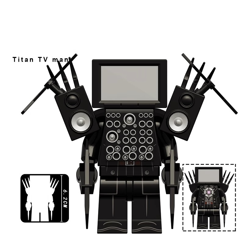 Titan TV Man Skibidi Toilet Minifigs fit Lego K2162