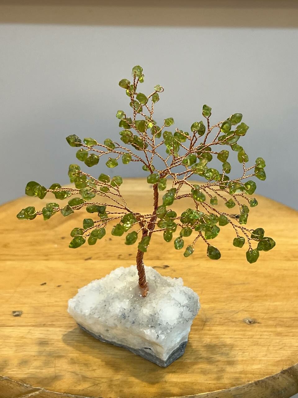 [S] CRYSTAL CHATEAU MINI WHITE DRUSE CRYSTAL TREE, PERIDOT (PRE-ORDER ...