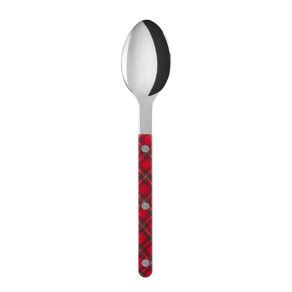 SABRE | Bistrot Shiny Tartan Red Soup spoon