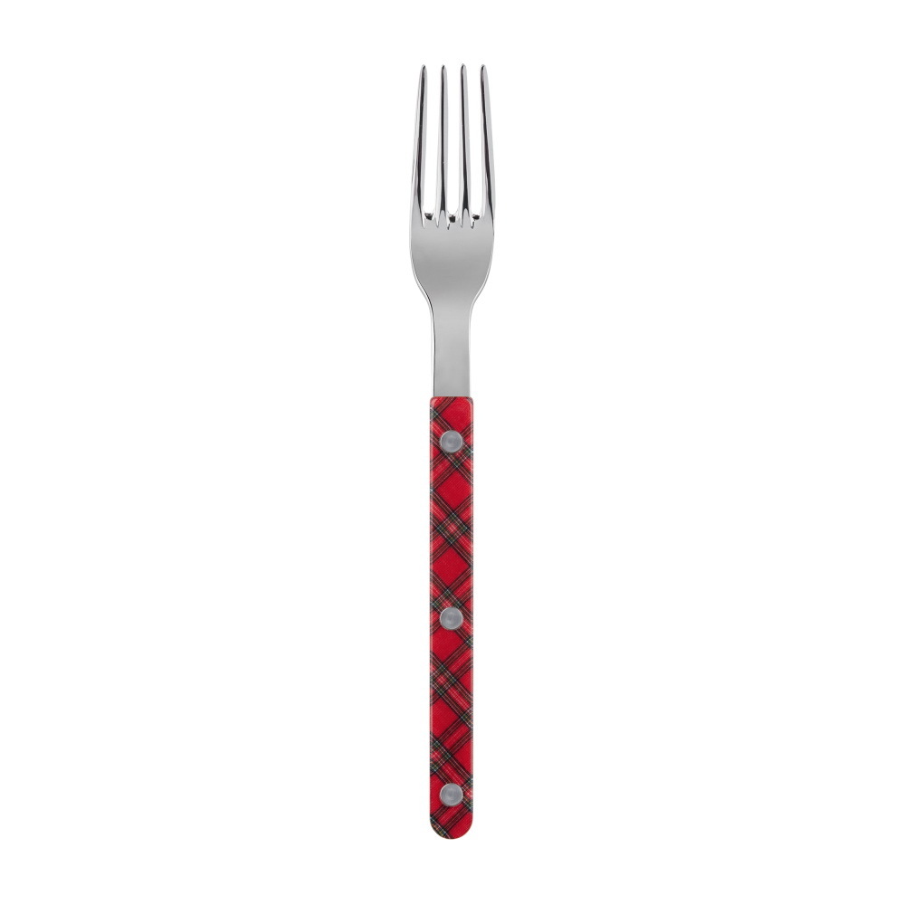 SABRE | Bistrot Shiny Tartan Red Dinner fork