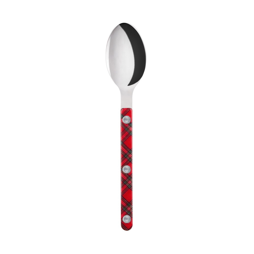 SABRE | Bistrot Shiny Tartan Red Tea spoon