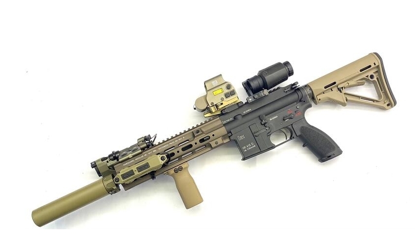 黑沙色 SMR HK416D 特戰版 C1 金屬 瓦斯 GBB 14628-6