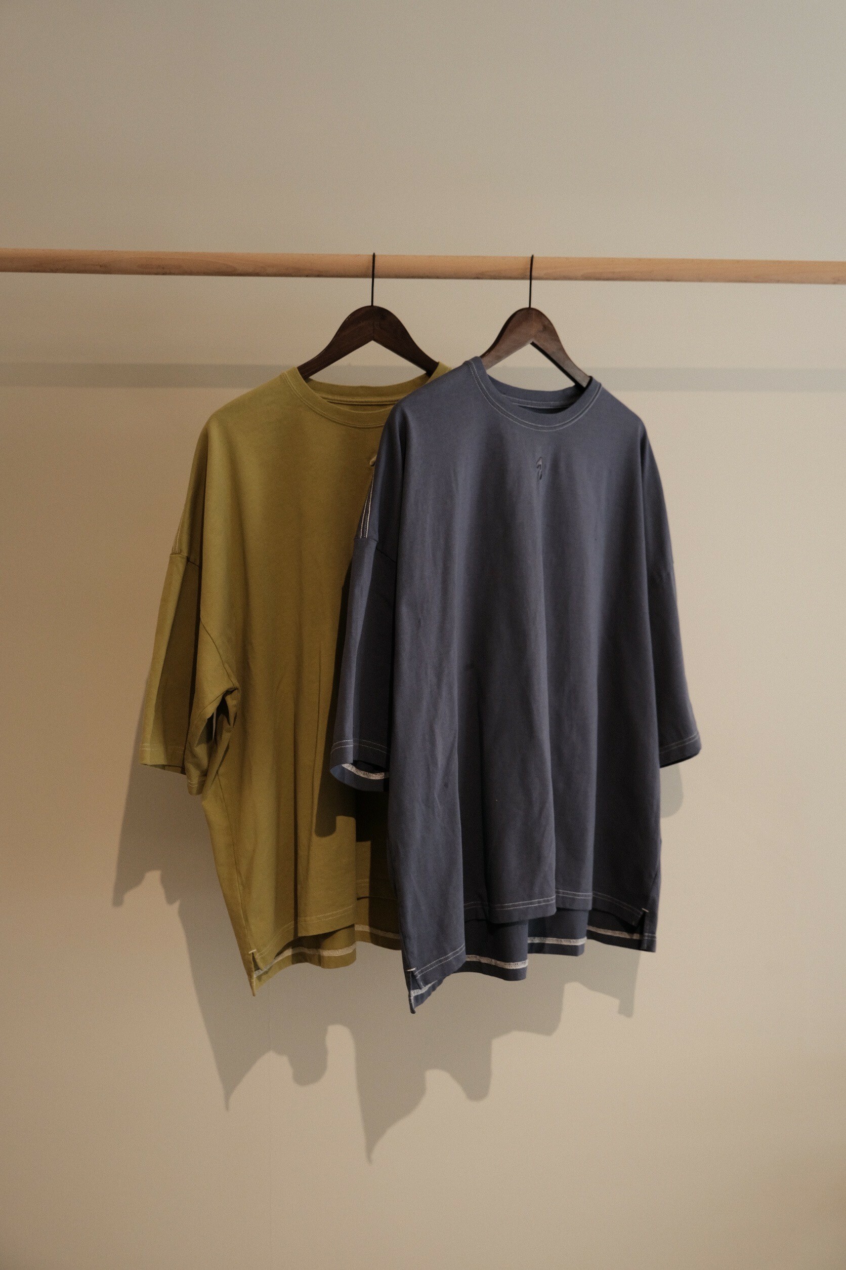JieDa - DYED OVER SIZE TEE / 2COLORS