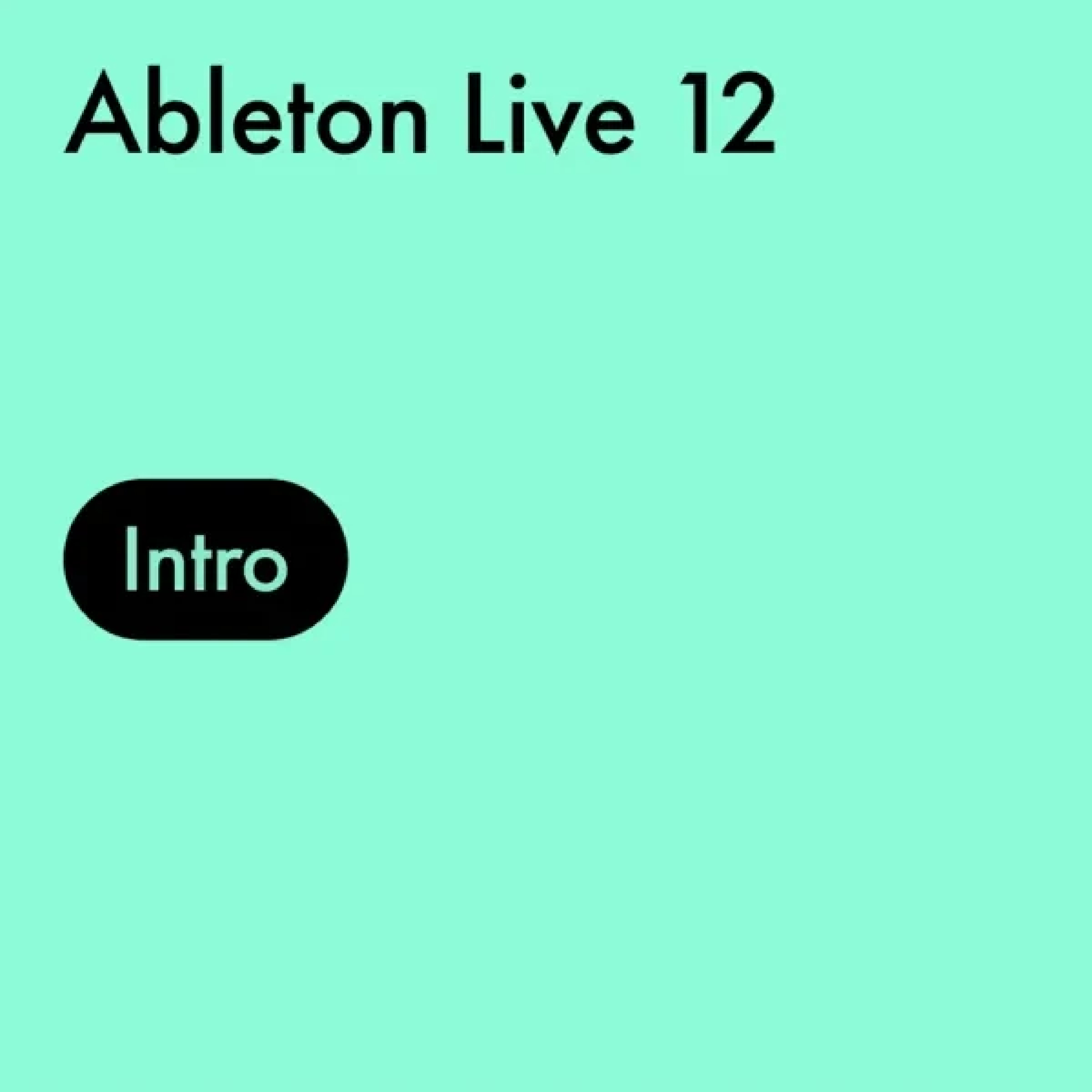 Ableton Live 12 Intro 音樂工作站軟體 ( 序號下載版 )