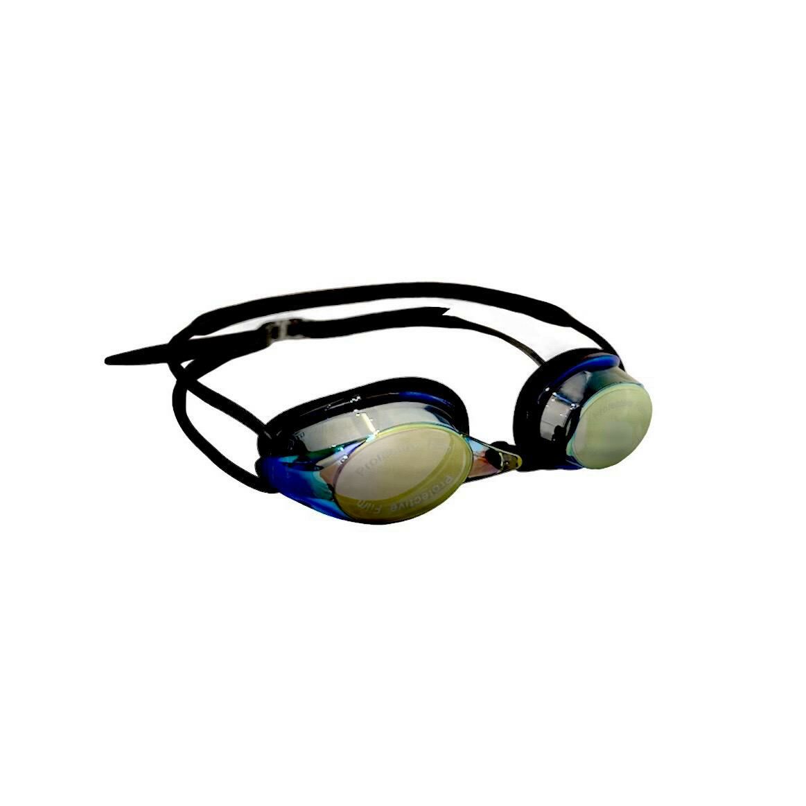 BRX Racing Mirror Goggles - Metallic Black