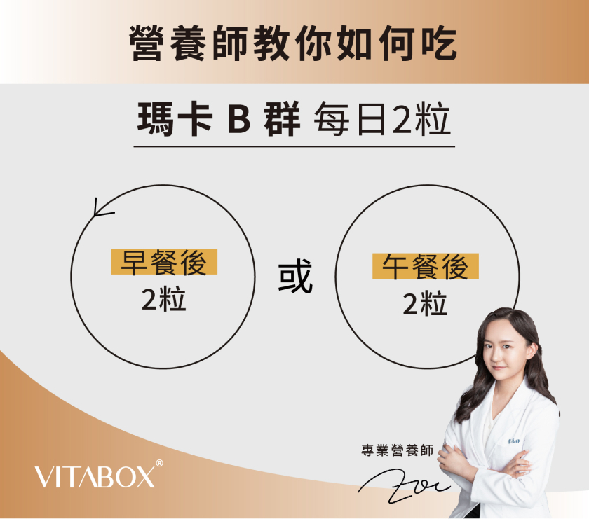歐洲天然酵母維生素B群+2000%頂級黑瑪卡+鋅酵母 VITABOX®【威猛專科】