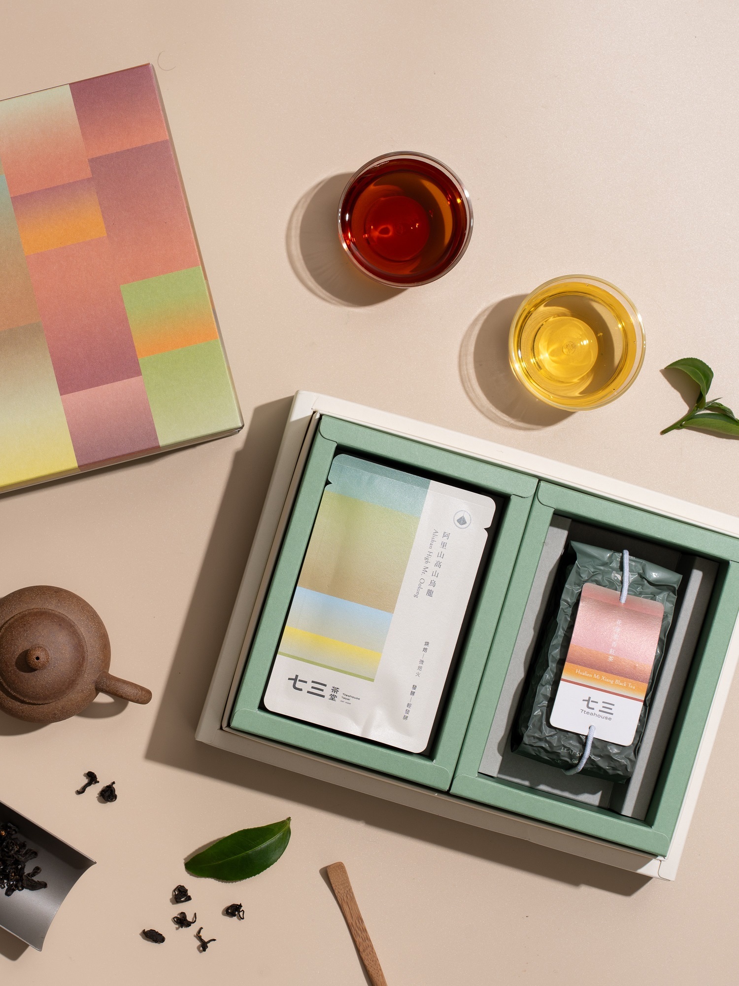 經典茶禮盒丨精品原葉＆立體茶包〔附提袋〕丨七三茶堂 7teahouse