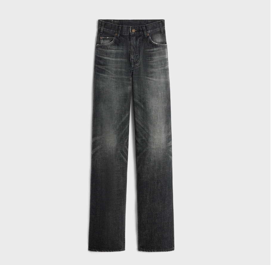 Celine kitty jeans in ice rinse wash denim