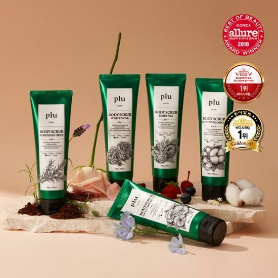 PLU Body Scrub White Musk/Rosemary Herb 200g+200g