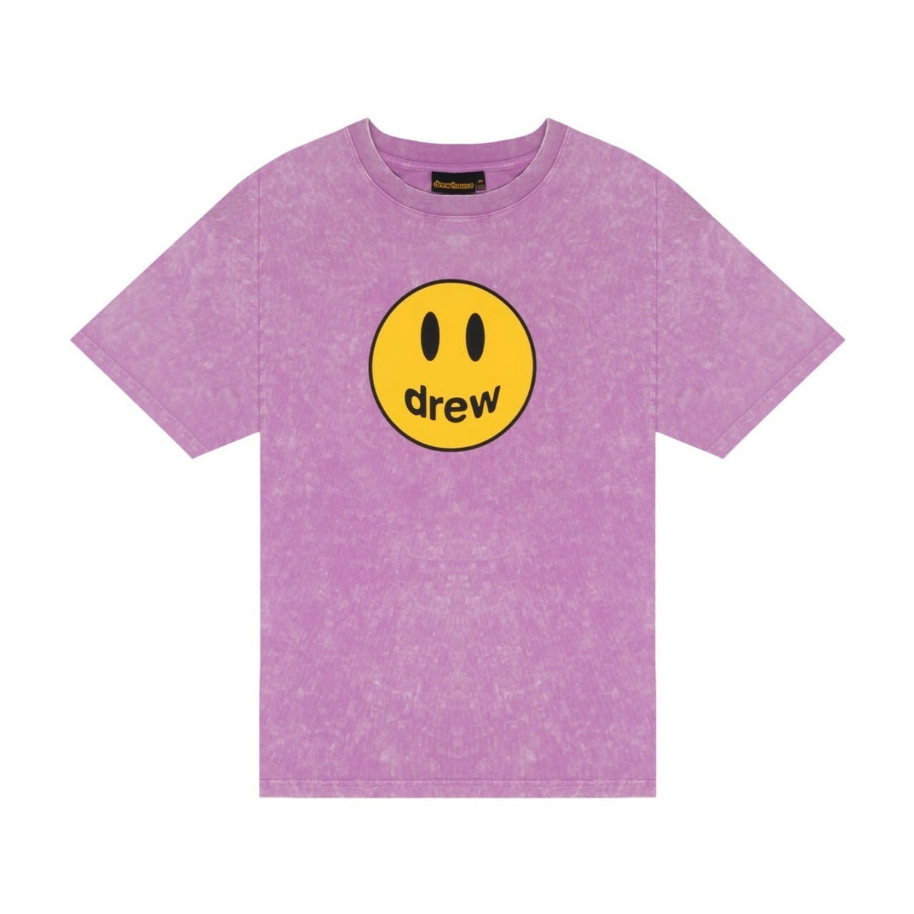 DREW HOUSE 限定款 笑臉Logo 渲染水洗粉紫色 短袖 T