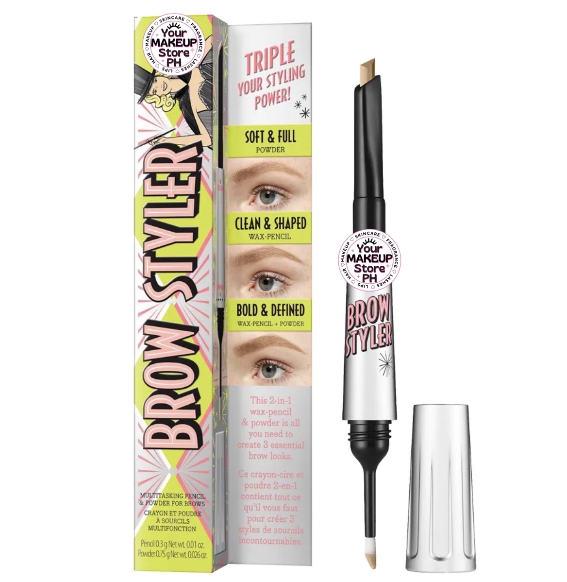 BENEFIT COSMETICS Brow Styler Multitasking Pencil & Pow