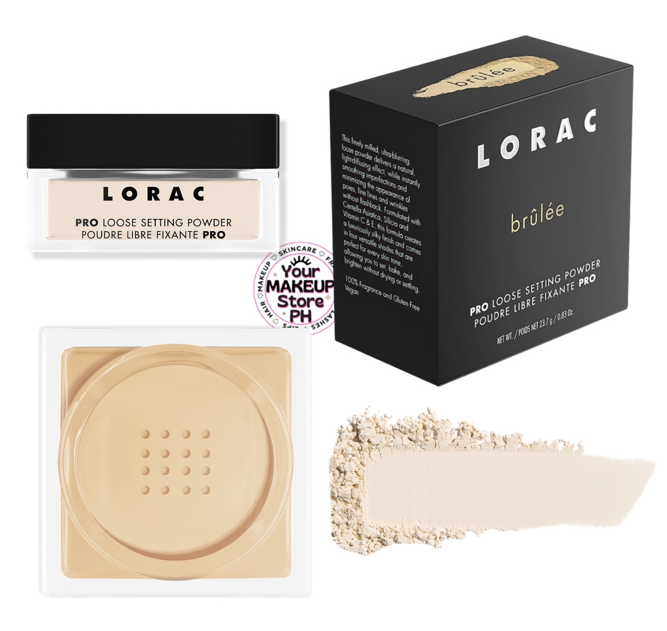 LORAC PRO Loose Setting Powder in VANILLA 23.7g