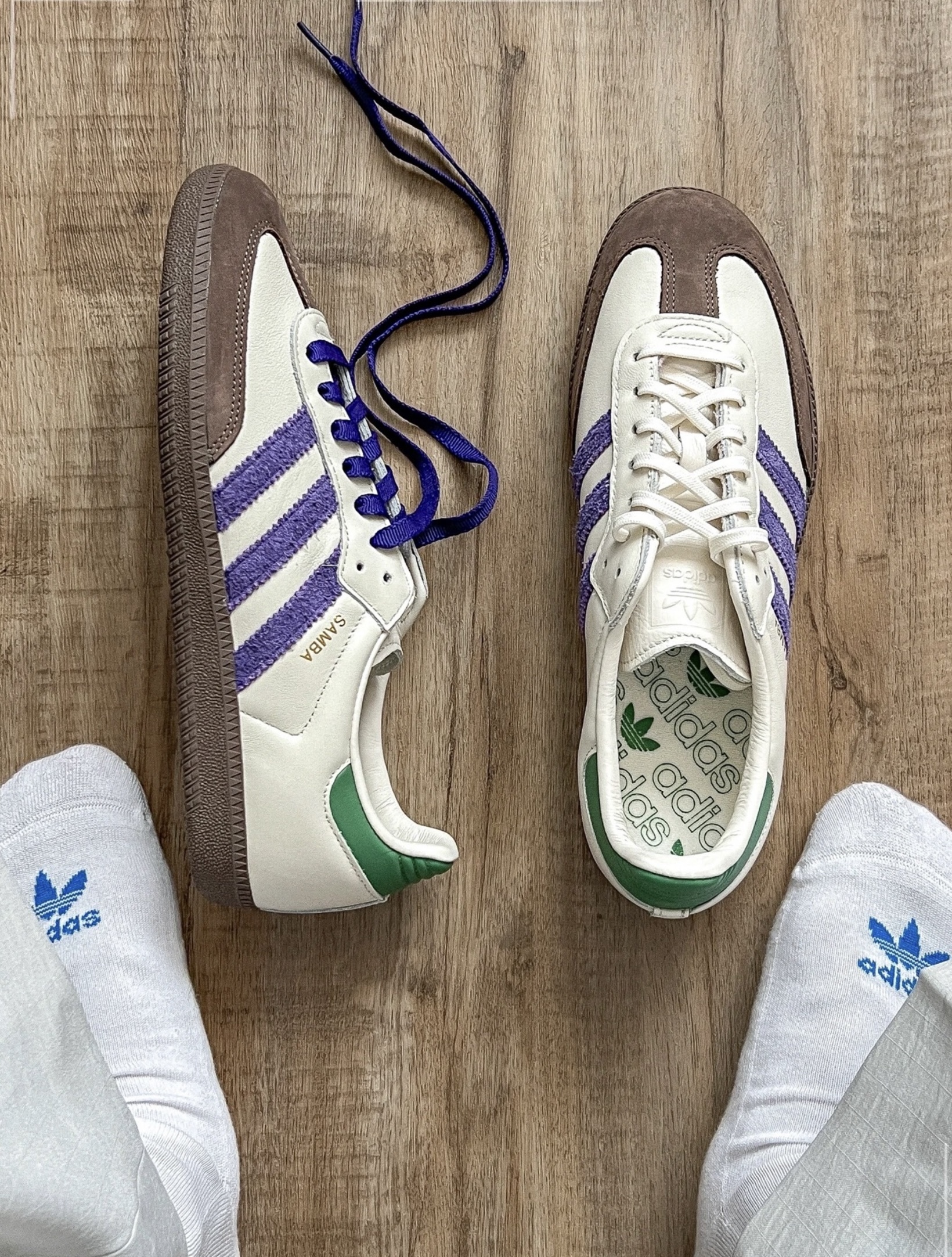 Adidas Originals - Samba OG - Off White/Collegiate Purp