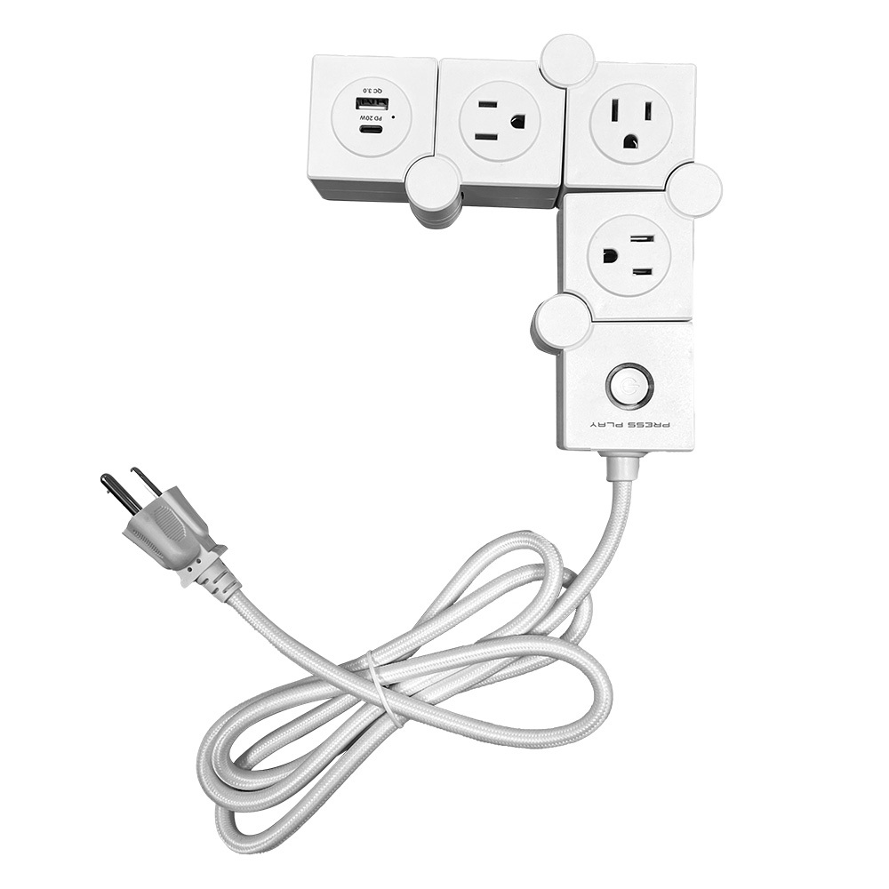 GLOLUX OCHO | Multi-Plug Cube Insert Outlet Extension C