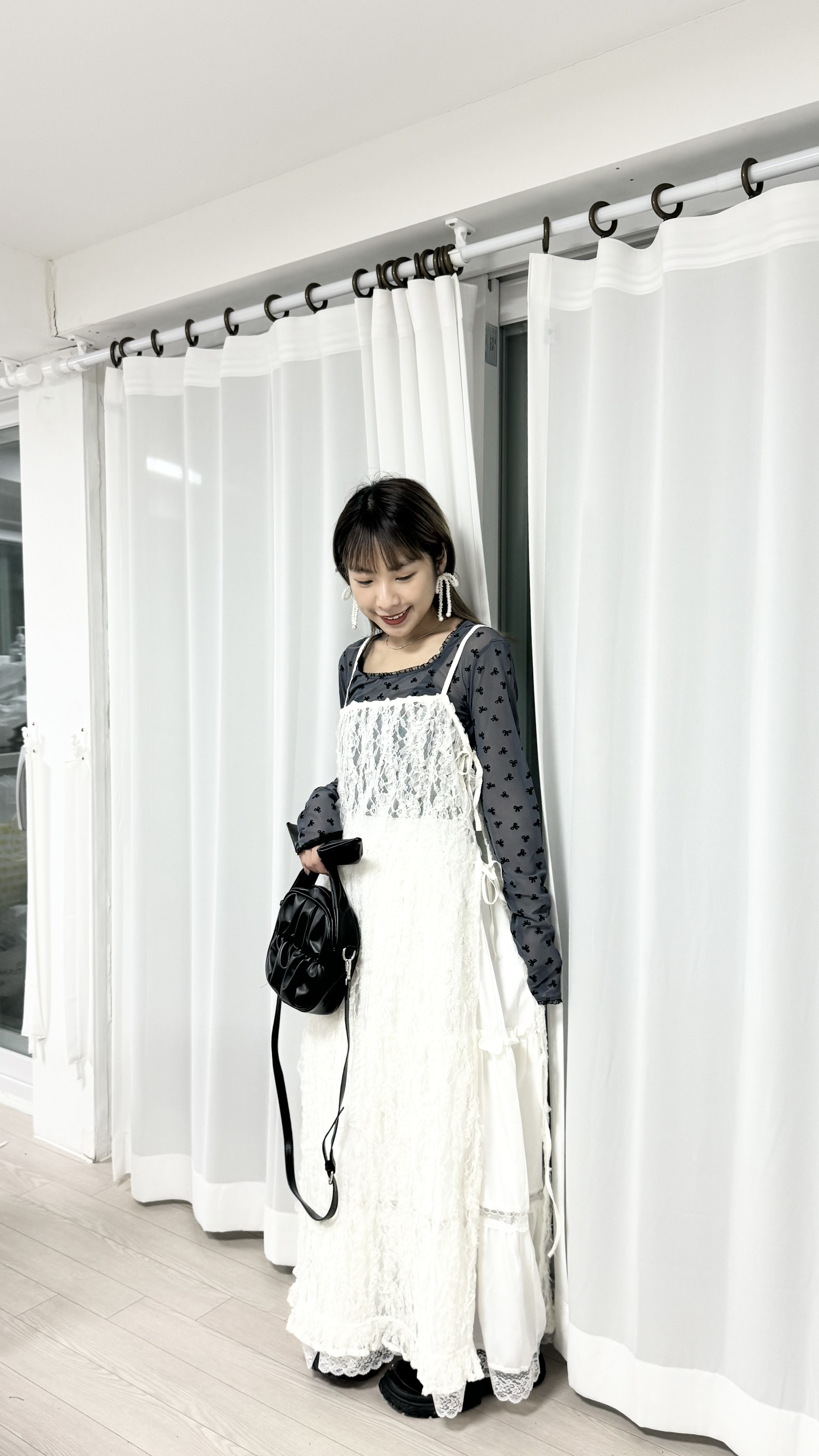 氣質感波浪紗紗LAYER OPS | 上衣 - ALL FOR ONE