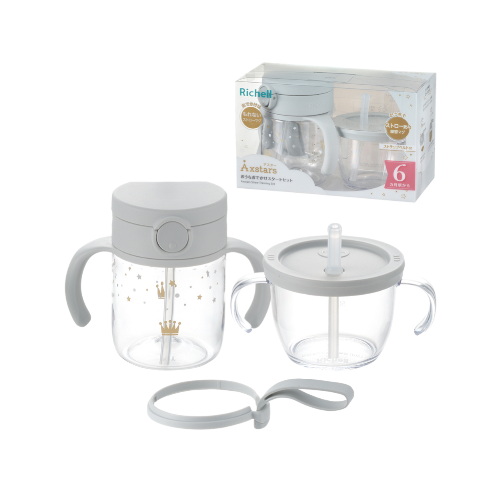 Richell Axstars 320ML 飲管 學習飲水杯
