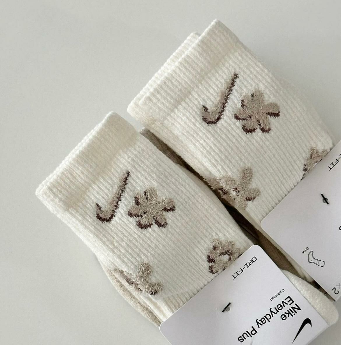 NIKE FLORAL 2 PACK SOCKS