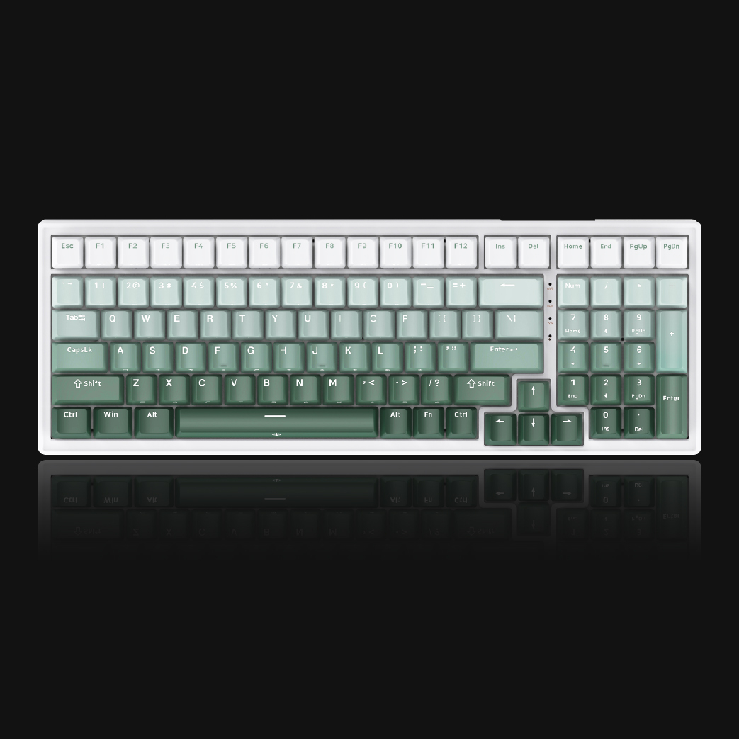 PK02漸層綠 機械式鍵盤-波軍POJUN