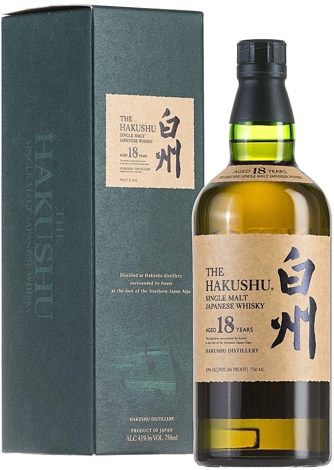 Hakushu 18 Years Old Single Malt Japanese Whisky (700ml