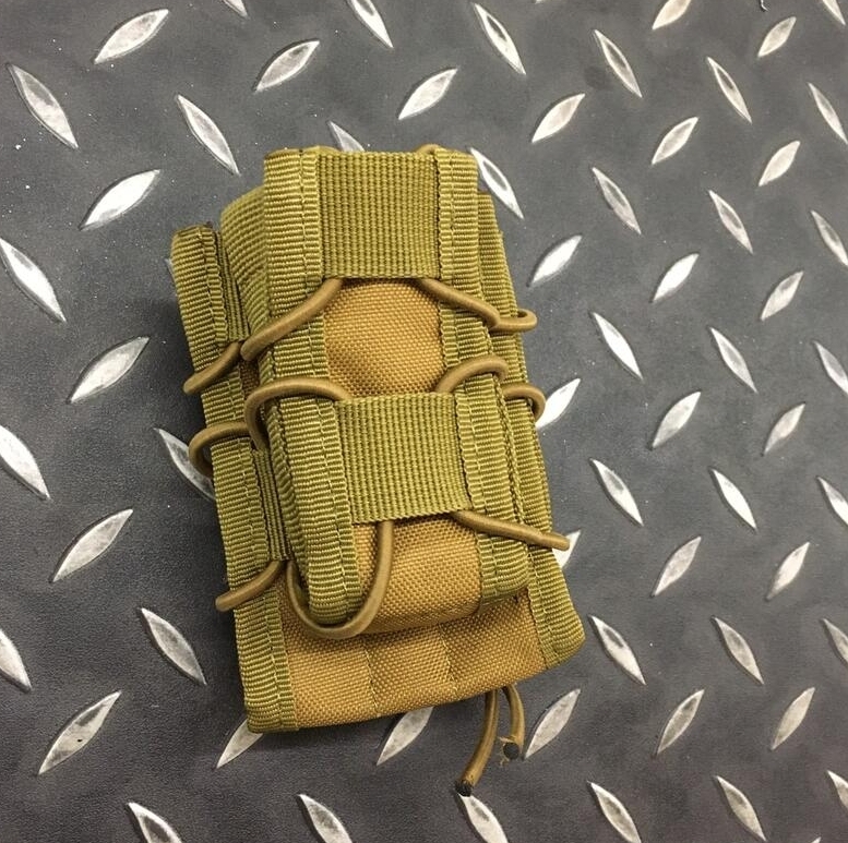 MOLLE式 彈匣快拔 沙 步槍+手槍 彈匣套 類HSGI 18331