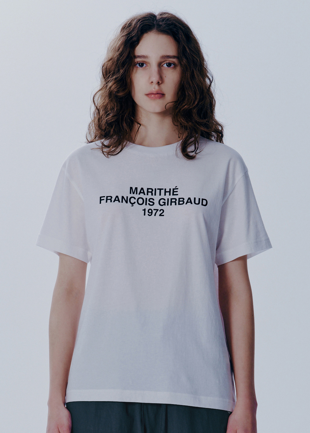 Marithe Francois Girbaud LETTERING LOGO OVERSIZED TEE W