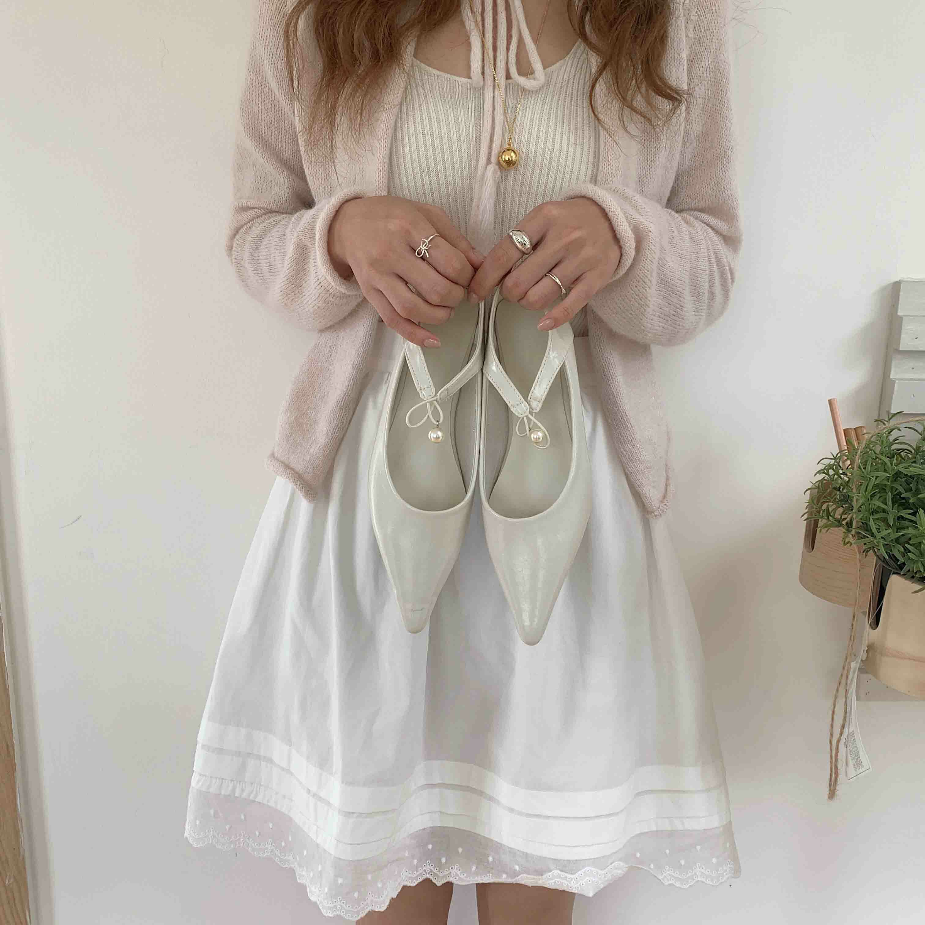 HELLO MILK TEE- 82129 珍珠單鞋