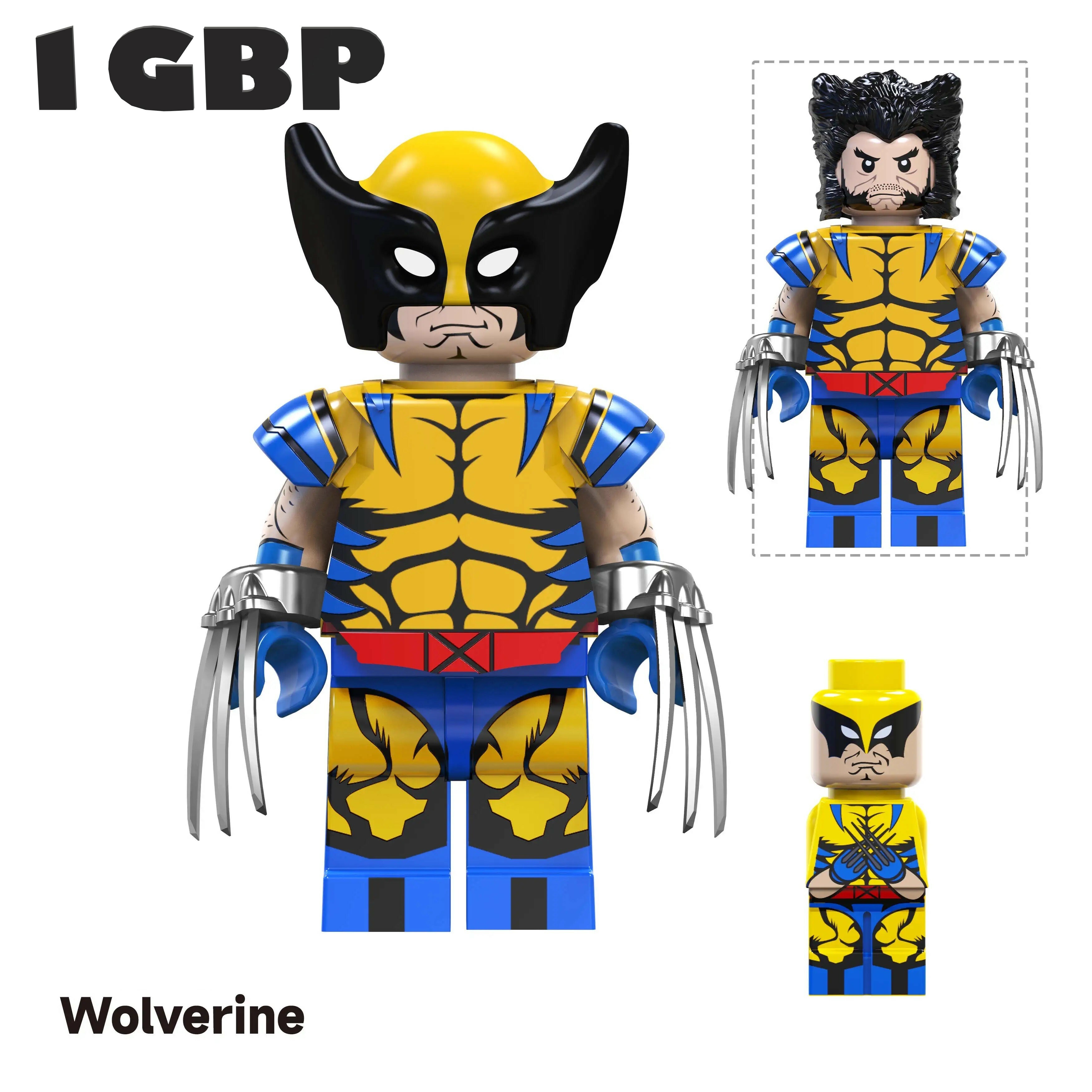 Wolverine X-Men DC SuperHeroes Minifigs fit Lego TV1038