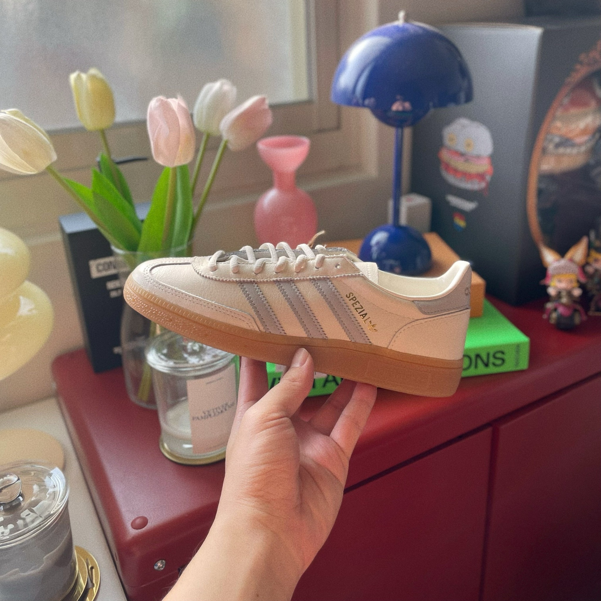 Adidas Originals Handball Spezial 奶油白霜 歐美限定 復古鞋 IE3608