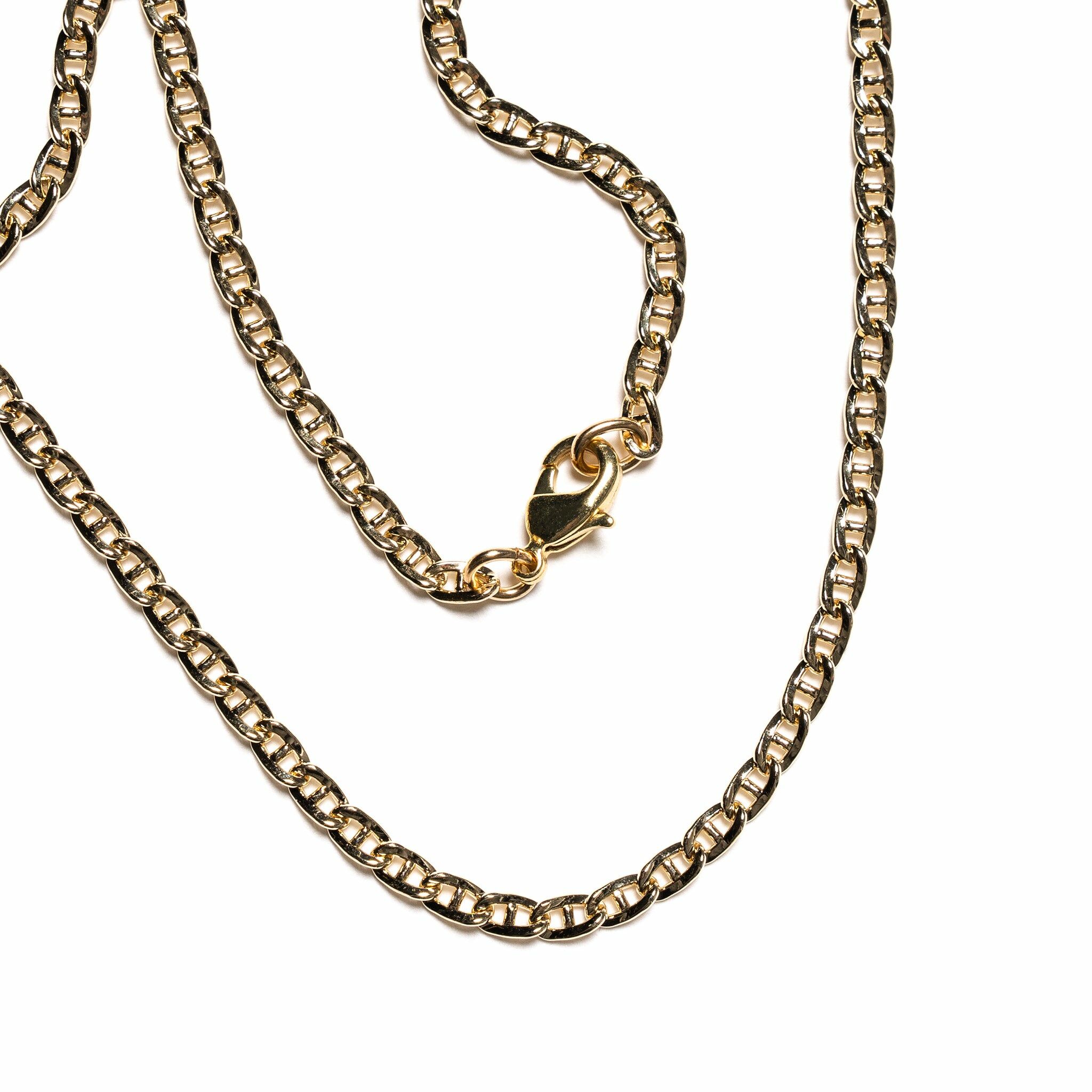 Bar Curb Chain (14K)